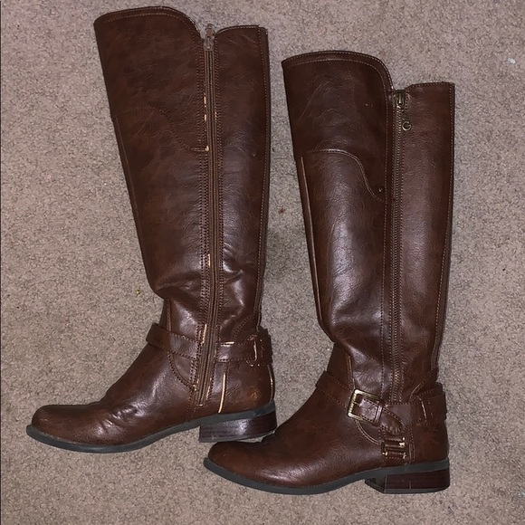 Guess | Shoes | Guess Brown Riding Boots | Poshmark